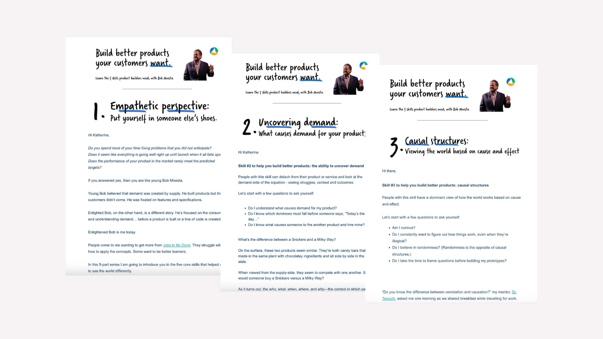 Learn the skills to build better products - a 5-part email series ...